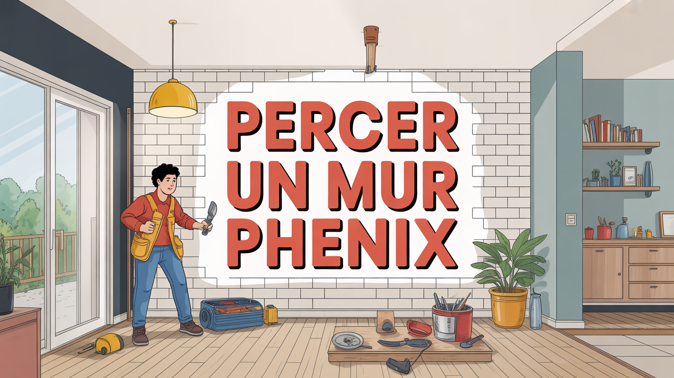 Percer un mur de maison Phénix : réussir sans fissurer ni stresser